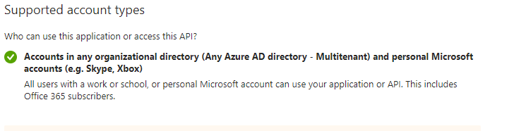 While Signing Up For Oauth Authentication Getting Error Microsoft Qanda
