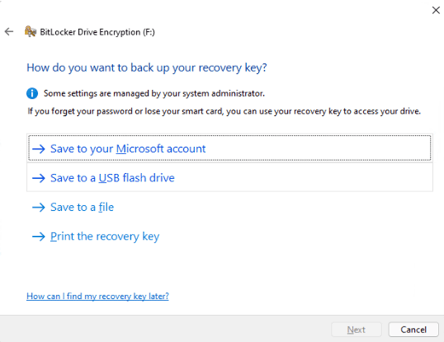 Microsoft account bitlocker - Microsoft Q&A