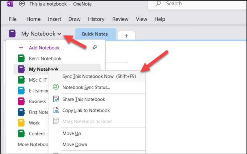 My OneNote isn't syncing. Several colleagues use this on different ...