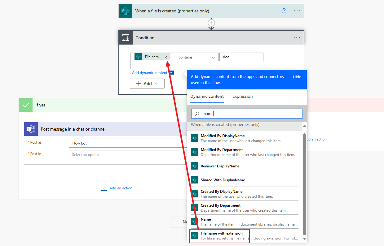 How to set an alert in power automate to alert the team when a word ... How to set an alert in power automate to alert the team when a word ...