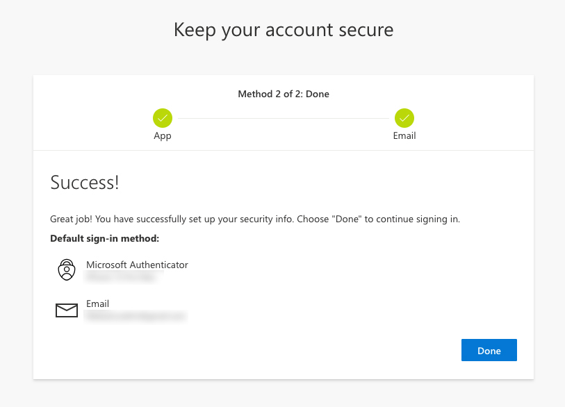 I can't sign in to my email even after setting up the Authenticator ...