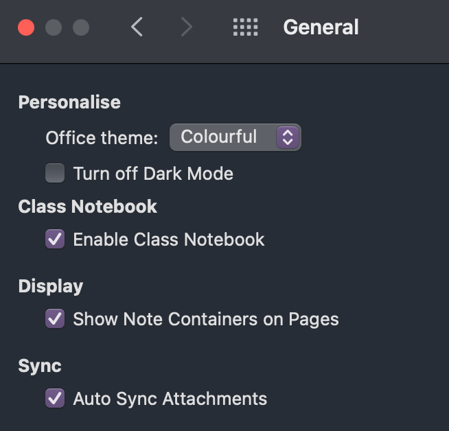 Mac - Onenote - Page Color to 'Black' - Microsoft Q&A