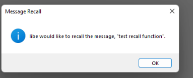 When I receive a message recall request - how do I answer so that the ...
