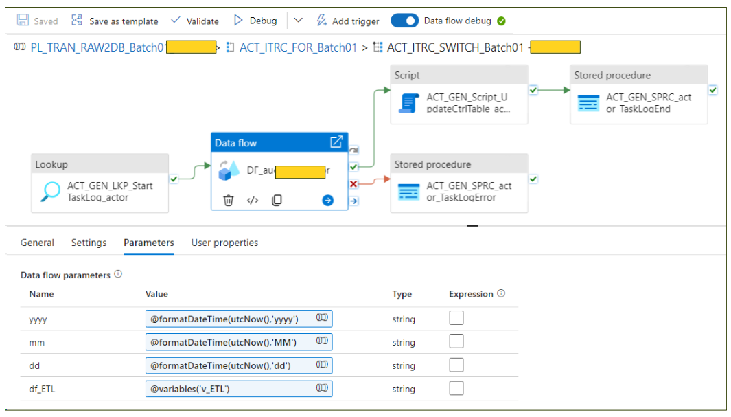 issue parsing the expression body('DataFlow1ComposeRuntimeVariables ... issue parsing the expression body('DataFlow1ComposeRuntimeVariables ...
