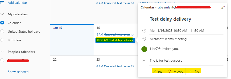 Schedule sending of Calendar Invites - Microsoft Q&A