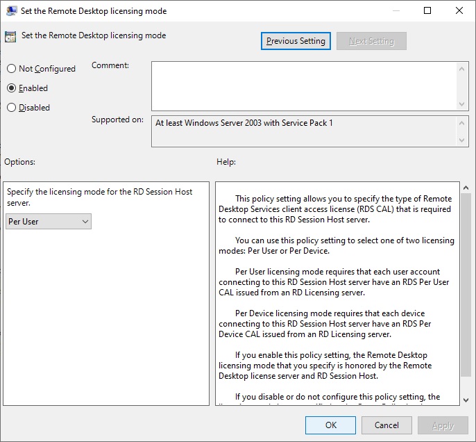 "There is a problem with your Remote Desktop license, and your session ...