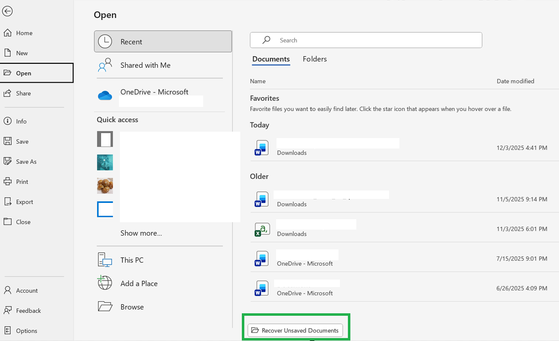How do i get back all the 12 documents i saved yesterday. I cannot find ...