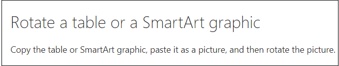 Rotate table in PowerPoint 2013 - Microsoft Q&A