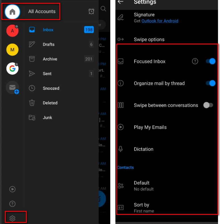 How to sort emails by date on Android device - Microsoft Q&A