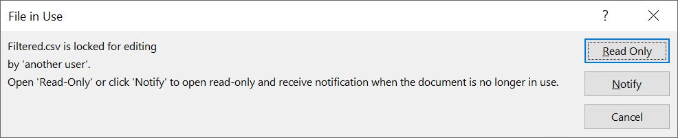 Excel terminated prematurely, file is locked, no temporary file found ...