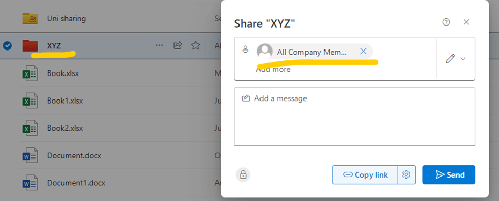 How Do I Share Files Within My Organization? - Microsoft Q&A