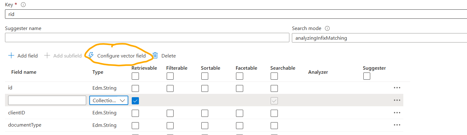 Azure Ai Search Import And Vectorize Data I Cant I Cant Choose Which Fields I Want To Be