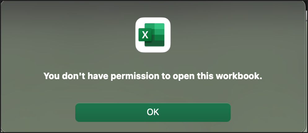 New version of excel is having permission issues with opening some ...