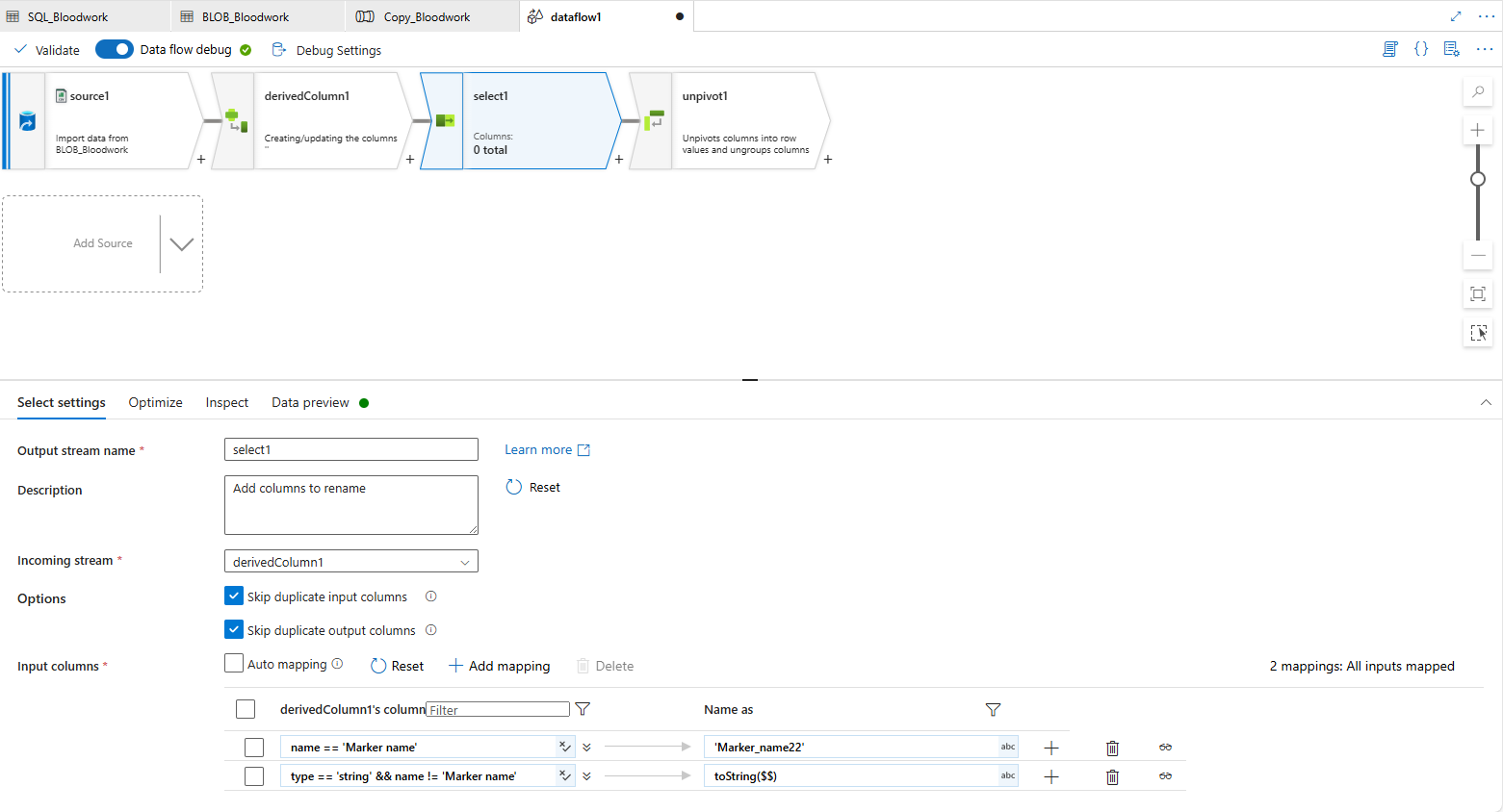 How do I unpivot with schema drift enabled? - Microsoft Q&A