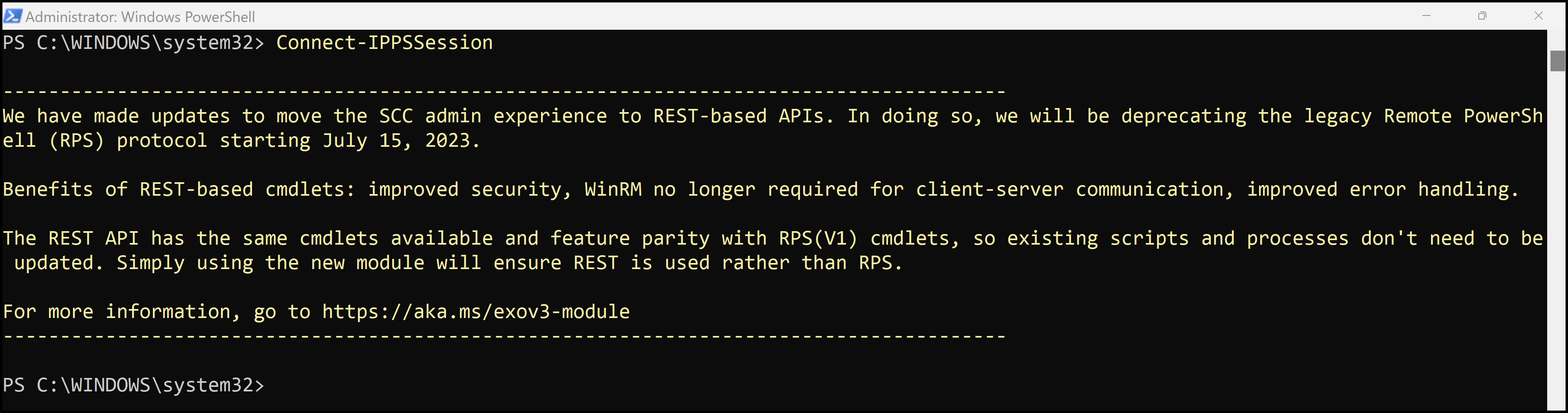 Cannot connect Purview Powershell - Remote Error - Microsoft Q&A