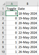 How to have a column value based on a date in the next column - Microsoft Q&A
