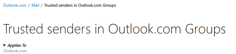 How to add an email address to a Microsoft Family Group trusted sender ...