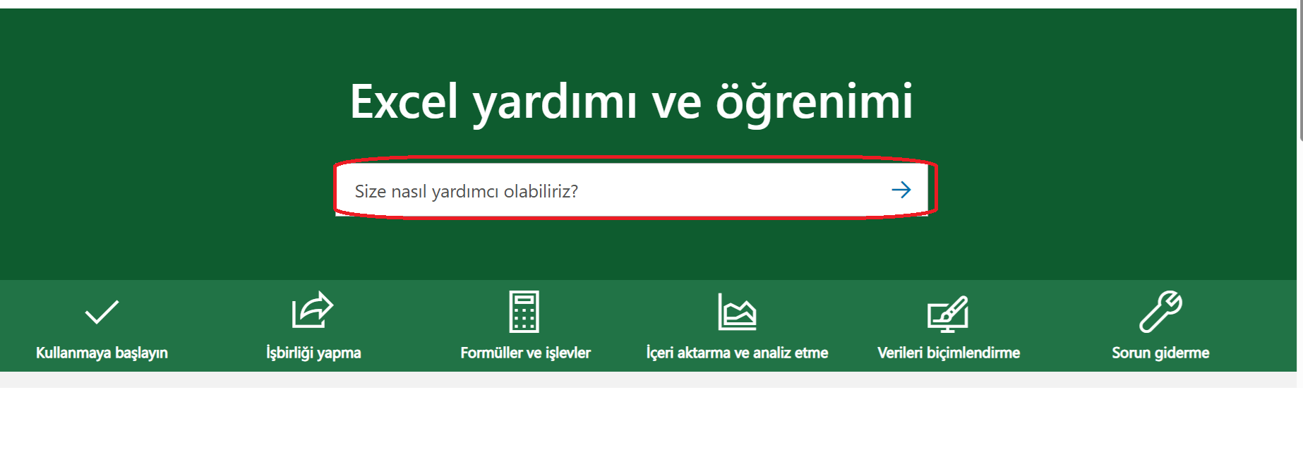 Resmi microsoft excel eğitimi arıyorum ama bulamadım - Microsoft Q&A