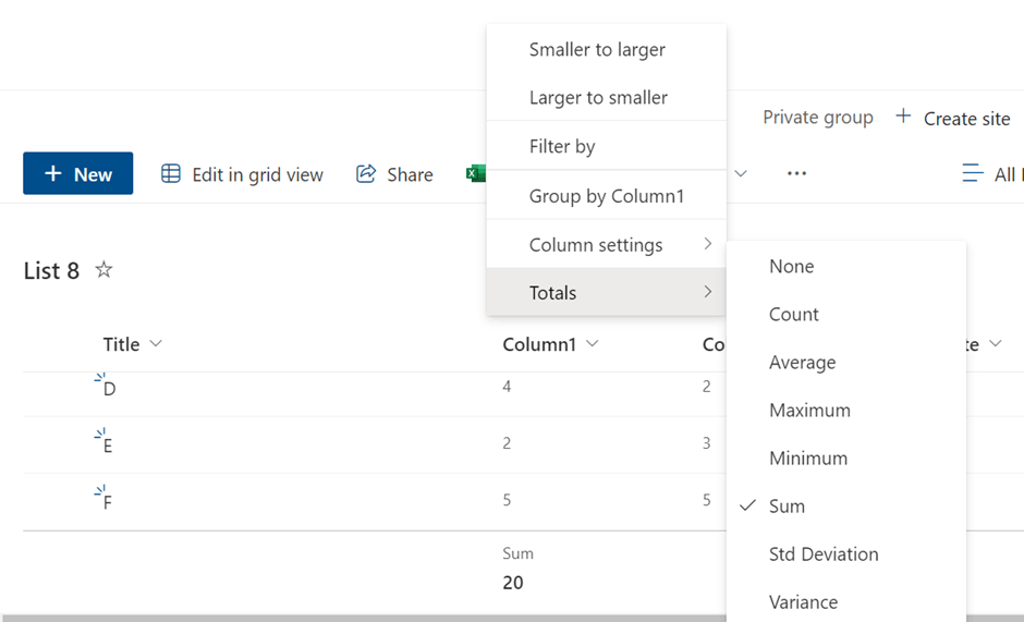 How can I add a running total to my microsoft list? - Microsoft Q&A