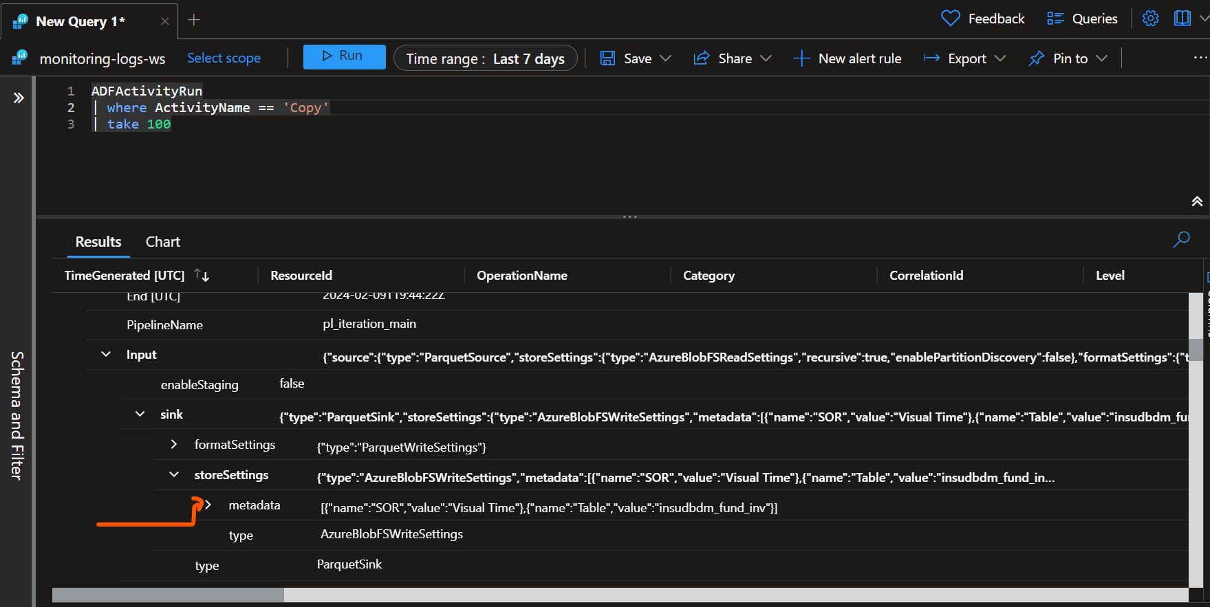 Logging parameters of ForEach Activity - Microsoft Q&A