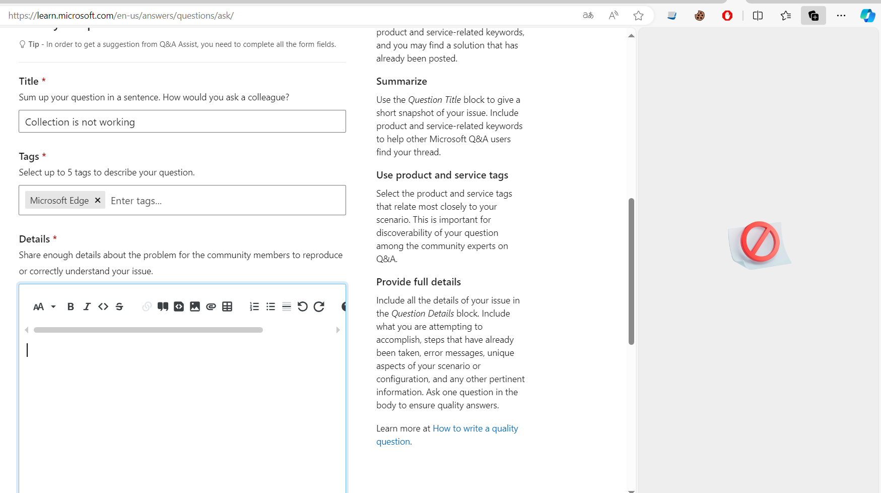 Collection is not working - Microsoft Q&A
