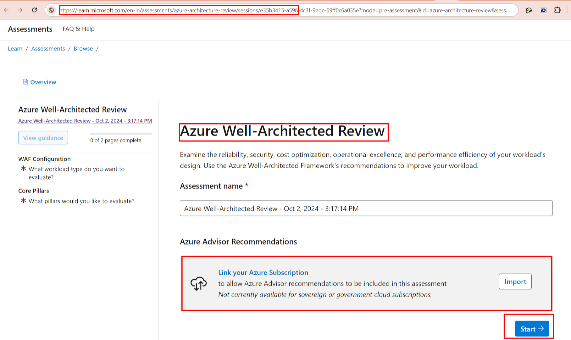 How to find if environment is as per the well architected framework? - Microsoft Q&A