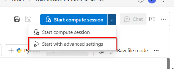 I am trying to create a prompt flow and clicked on start compute session but not getting created ...