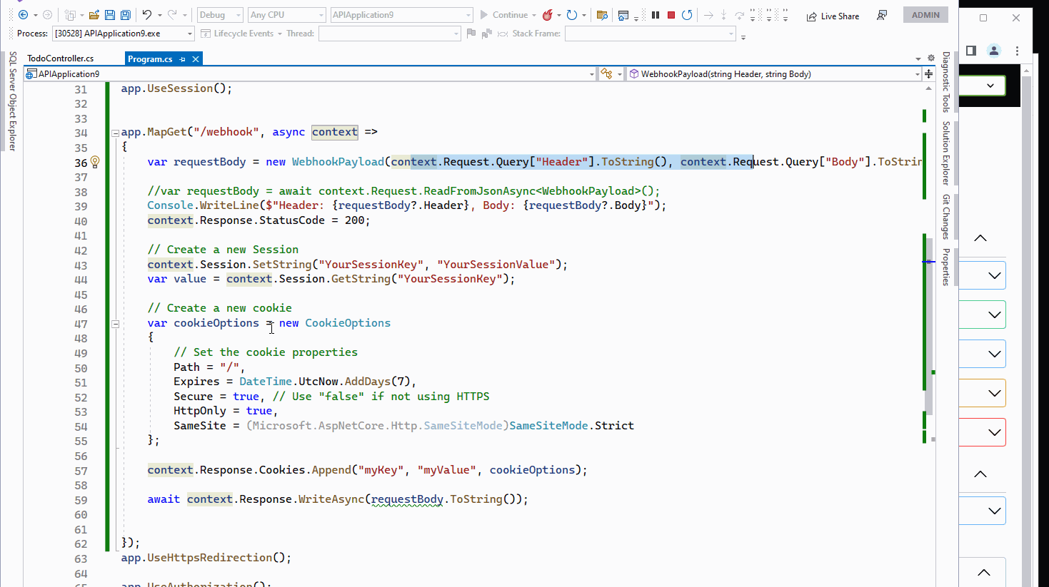 Unable To Create Session And Cookies In Net Core Microsoft Qanda