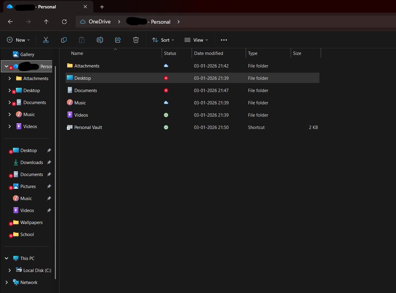 Theres a problem backing up my files in onedrive. - Microsoft Q&A