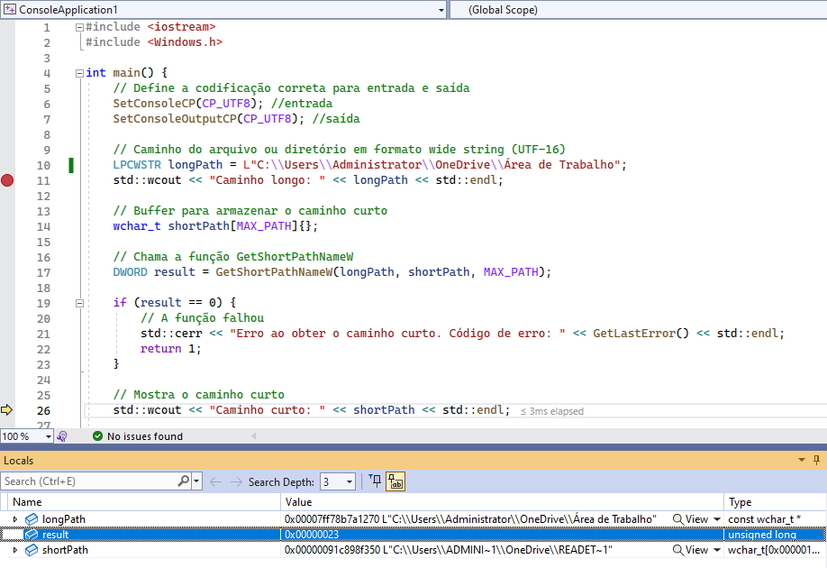 GetShortPathNameW from a long path that contains accents - Microsoft Q&A