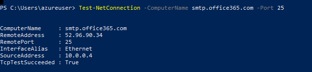 Cannot send email (SMTP-Port 25) - Microsoft Q&A