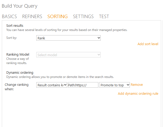 Sharepoint 2019 Search Query Tool - Microsoft Q&A