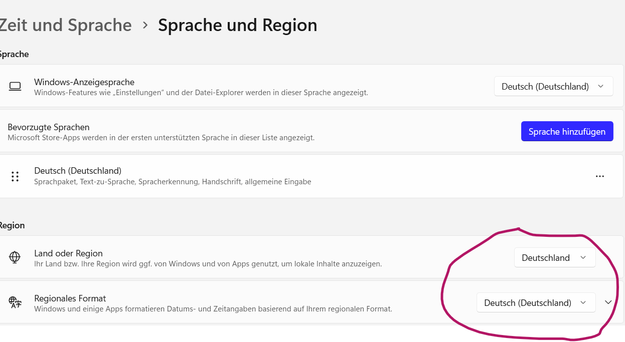 Festlegen von Sprache und Region in Windows - Microsoft Q&A