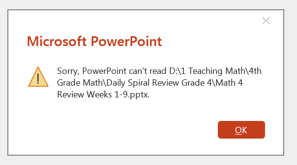 Powerpoint file is corrupted - Microsoft Q&A