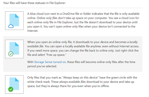 OneDrive files online-only - Microsoft Q&A
