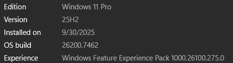 In Excel 365, the header screen is blank and does not show typed words ...