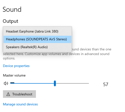 Connecting Wireless earbuds to a PC, only appearing as "connected music ...
