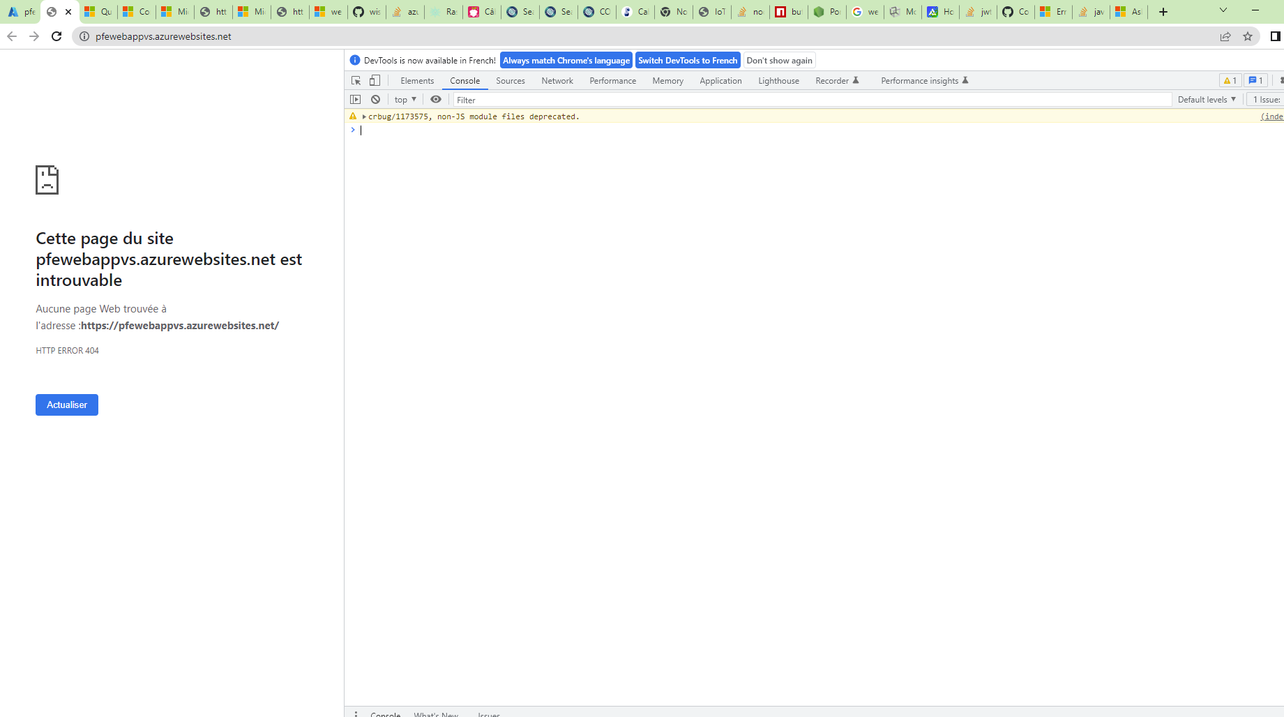 how to fixe this error after deploy - Microsoft Q&A