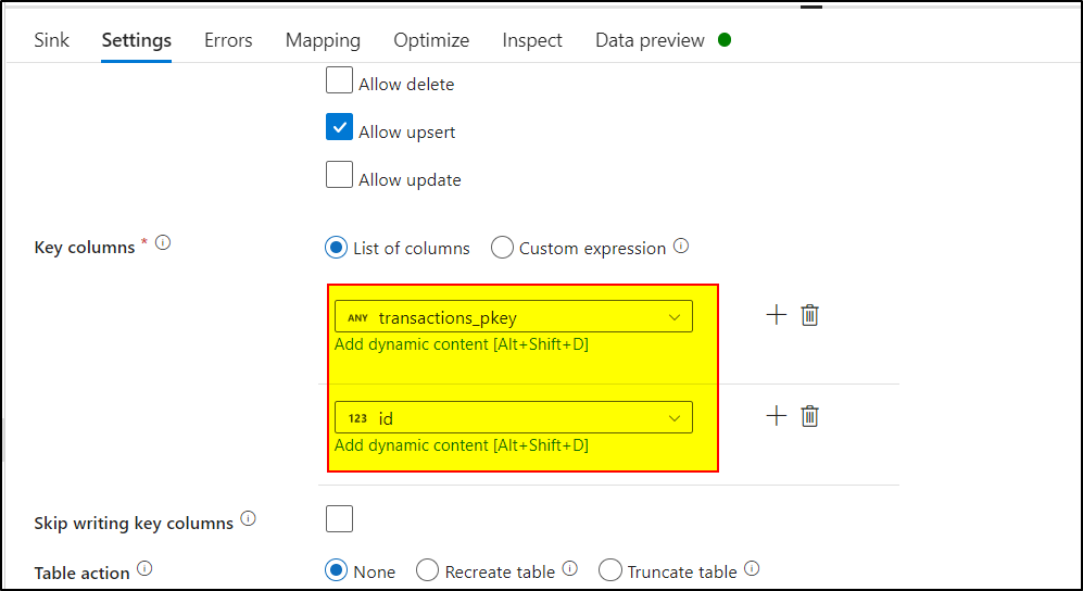 Adf Sink Upsert Fails When Input Has Duplicates Microsoft Qanda