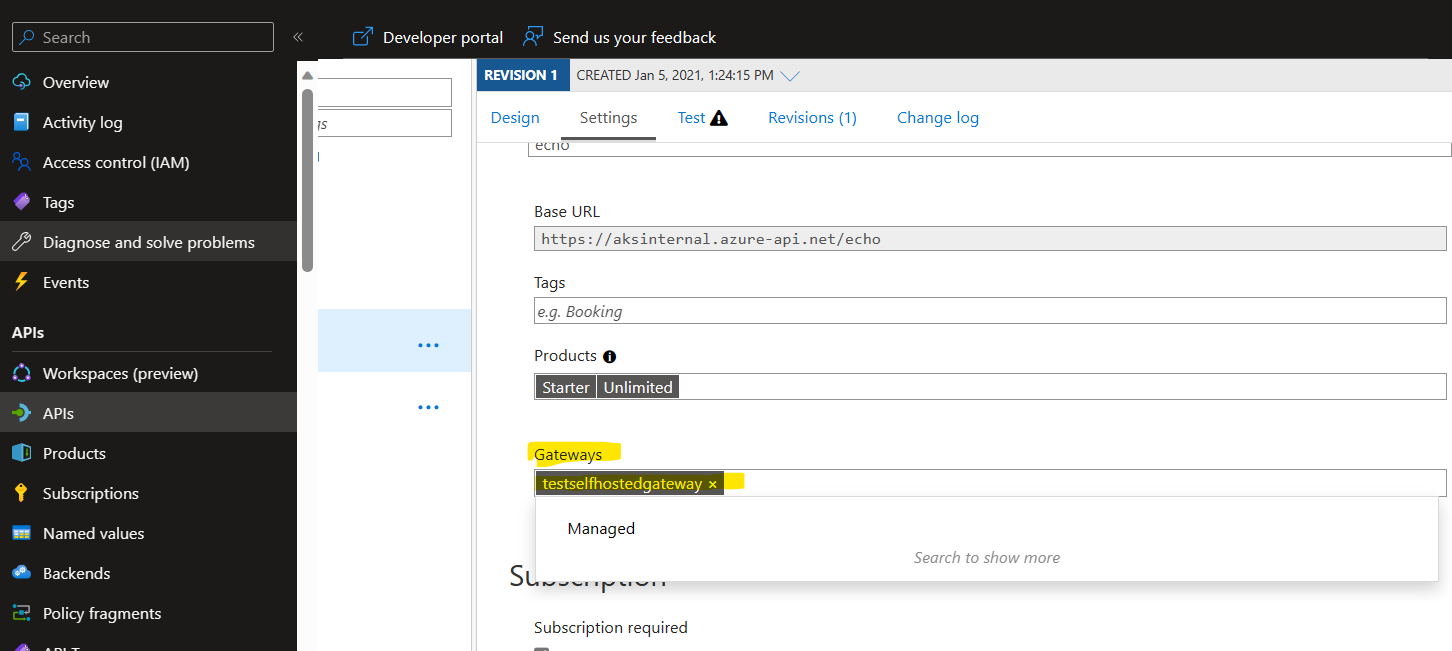 Azure API Management with self-hosted gateway assosiated with Azure Function - Microsoft Q&A