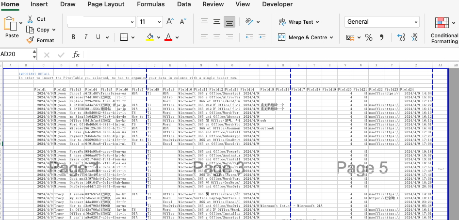 Has the dotted line page break problem been solved with a recent update ...