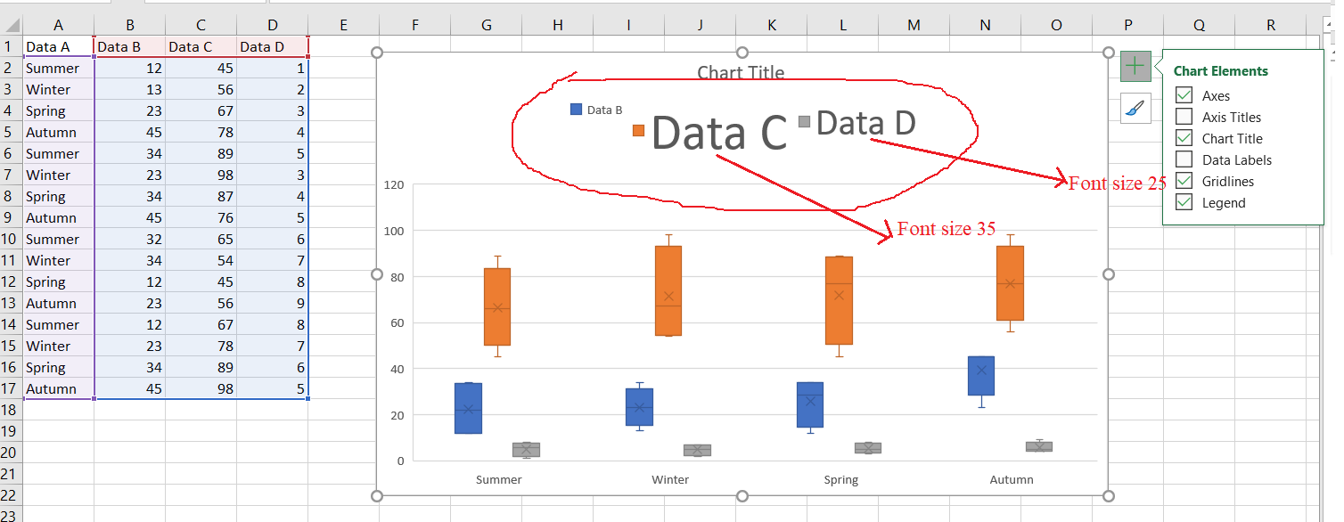 Format Legend Entry for Box and Whisker Chart - Microsoft Q&A