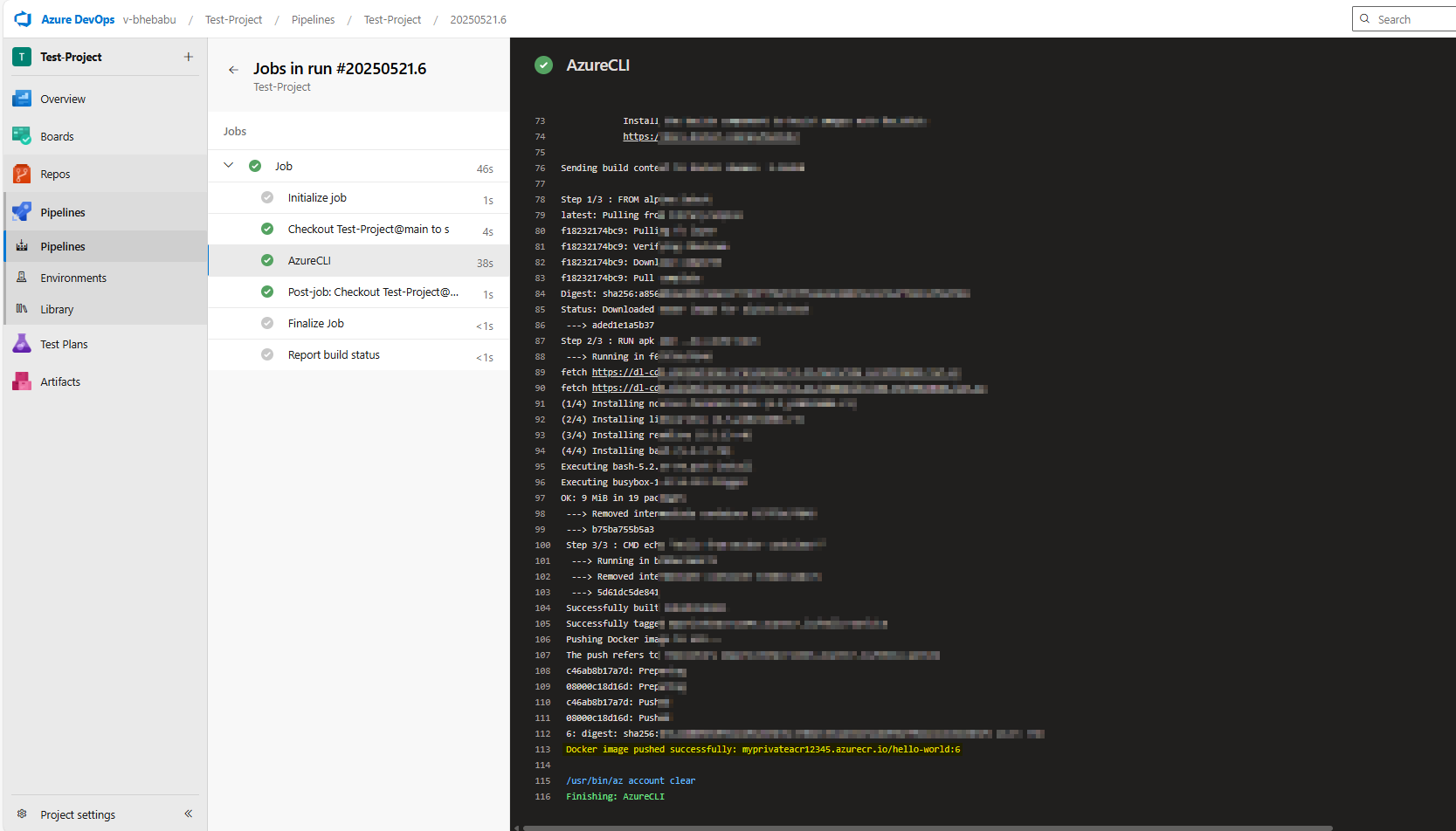 Pushing image is failing to ACR - Microsoft Q&A