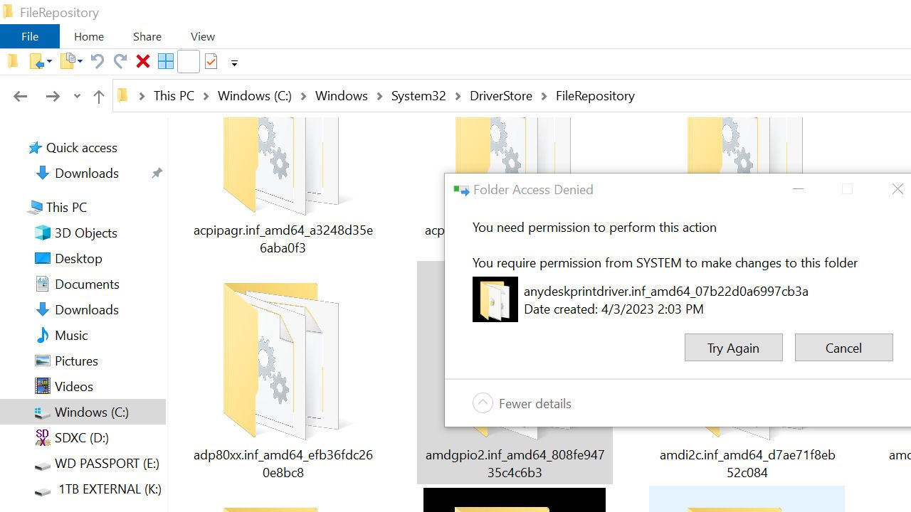 Changing SYSTEM permissions - Microsoft Q&A