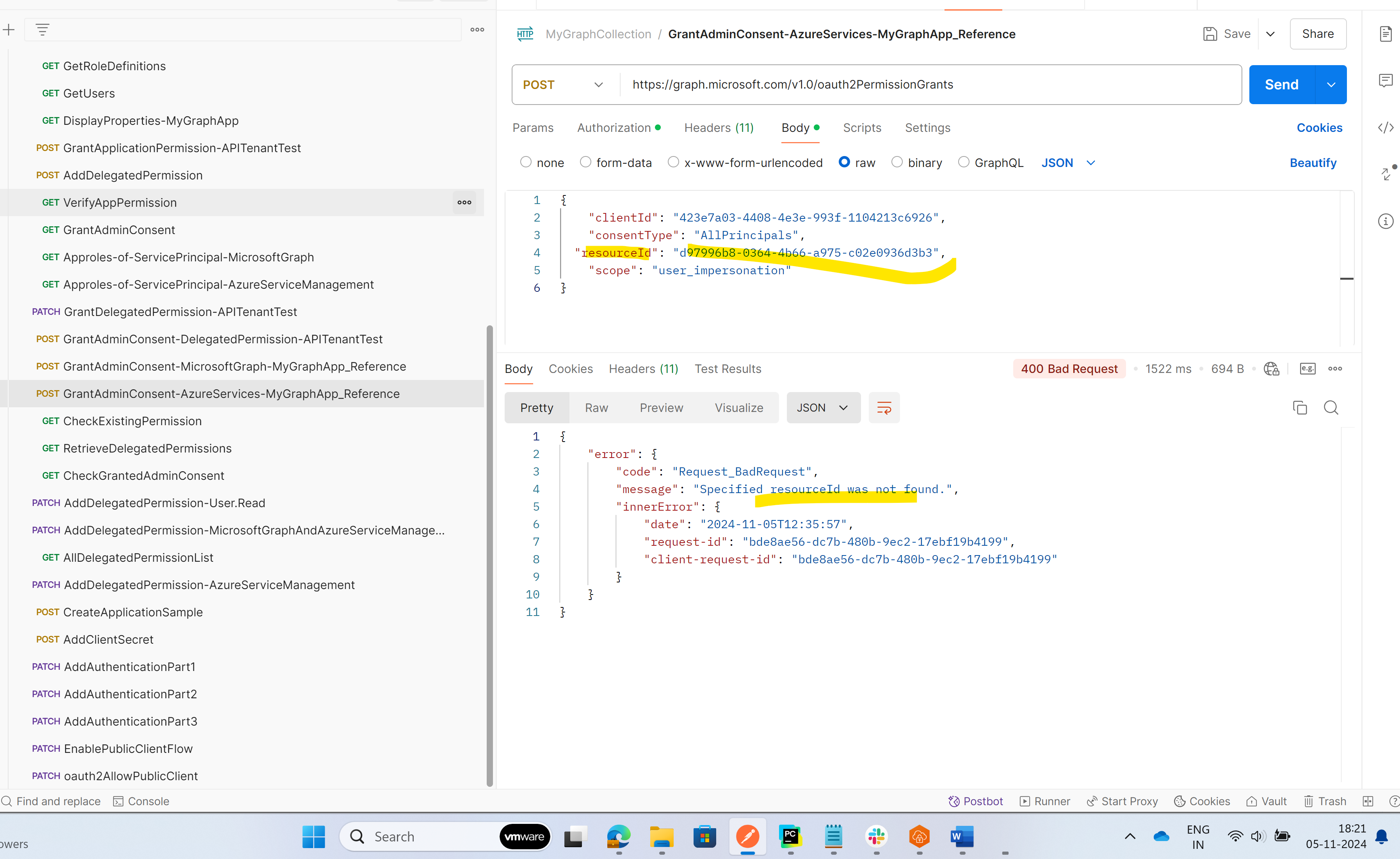 Grant admin consent to user_impersonation for azure service management ...