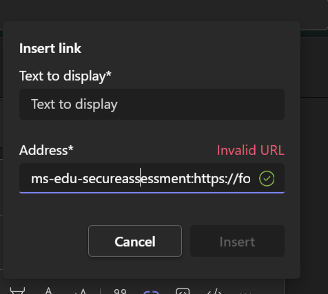 Why is this an invalid URL? - Microsoft Q&A
