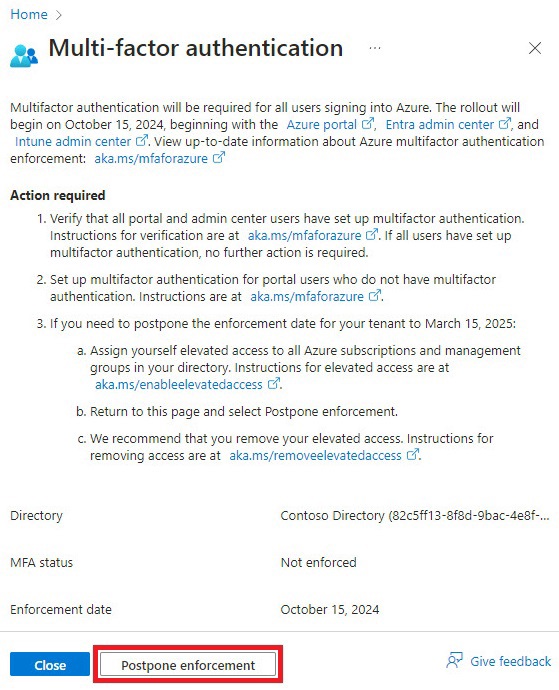 MFA enforcement in azure and emergency admin - Microsoft Q&A