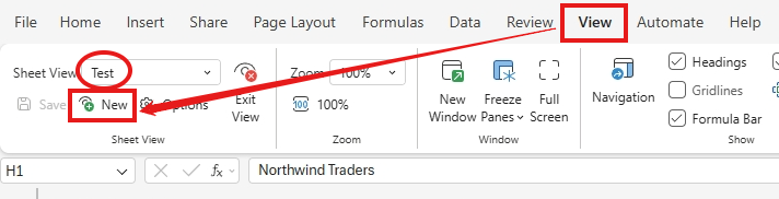 Cannot add rows in sheet view/temporary View in excel web. Others can ...