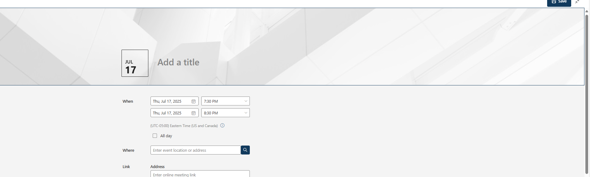 Add image button in events web part missing in gcc high modern sharepoint - Microsoft Q&A