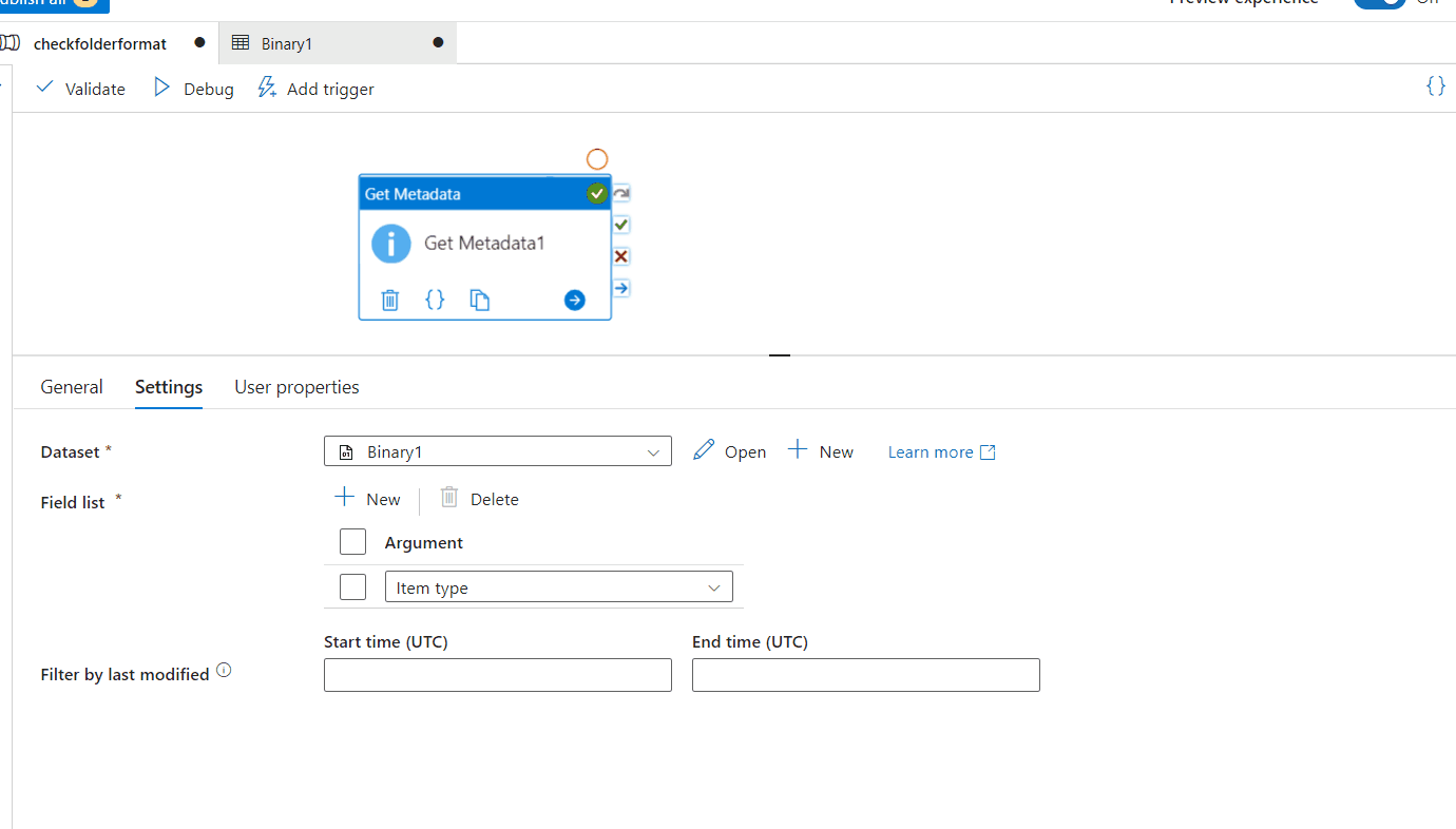 How to get ItemType from Get Metadata activity - Microsoft Q&A